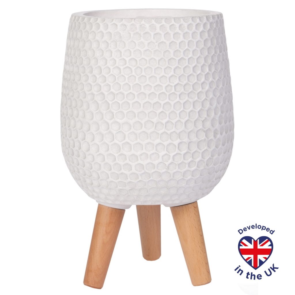 Faux Lead Chelsea Box Square Grey Light Stone Planter W45 H45 L45 cm ...