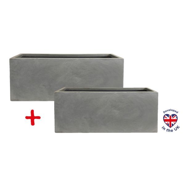 Grey garden plant pots outdoor: buy grey flower planters – IDEALIST