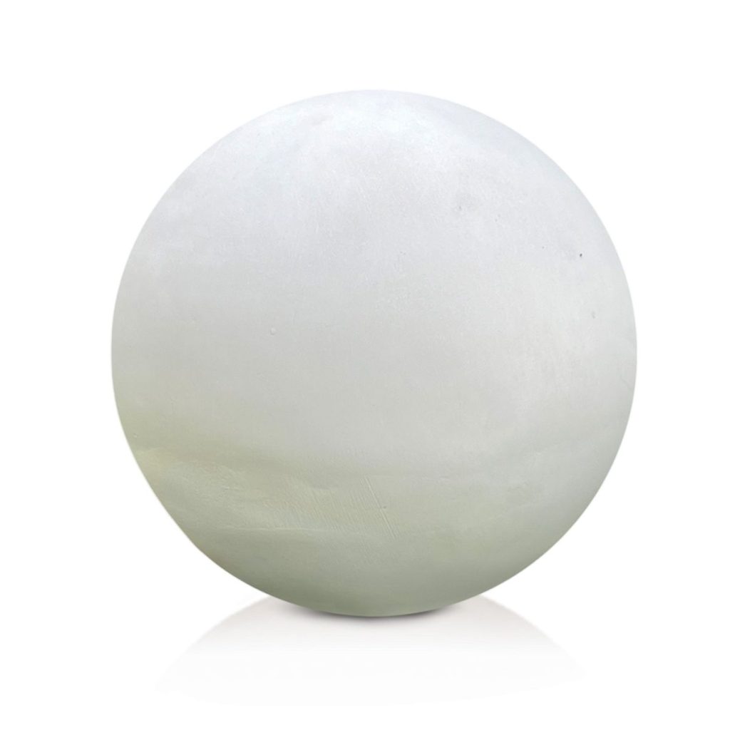 Concrete Effect White Washed Outdoor Garden Decorative Ball D22 H20 cm ...
